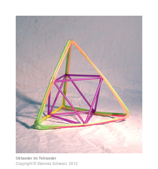 Oktaeder im Tetraeder - Platonische Körper | Stannes Schwarz
